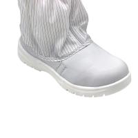 China White Cleanroom Safety Shoes with ESD 10^7Ω-10^9Ω Anti-Static & Steel Toe Cap - Washable Mesh Design for sale