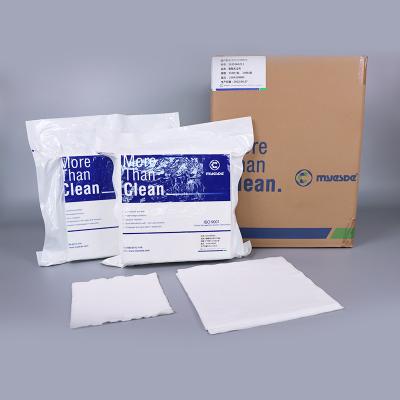China 600pcs 4-Inch Cleanroom Polyester Wipes 140g Lint-Free for Electronics and Medical Devices for sale