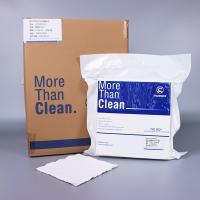 China Two Layer Cleanroom Polyester Wipes Class 100 9 Inch 144g/m² with 2.31 mL/g Absorbency for ISO 3 Environments for sale