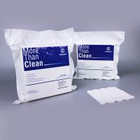 China Two Layer Cleanroom Polyester Wipes Class 100 9 Inch 144g/m² with 2.31 mL/g Absorbency for ISO 3 Environments for sale