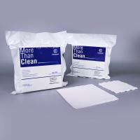 China Two Layer Cleanroom Polyester Wipes Class 100 9 Inch 144g/m² with 2.31 mL/g Absorbency for ISO 3 Environments for sale