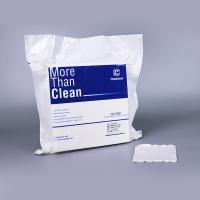 China 120gsm 12x12 Polyester Cleanroom Wipes - 165g/m² Weight, 396.48 mL/m² Absorbency for Industrial Applications for sale