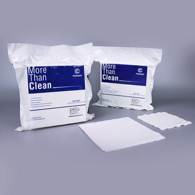 China 4x4 Inch 115gsm Cleanroom Polyester Wipes - 600 Pcs/Bag, Lint-Free with 2.51 mL/g Absorbency for sale