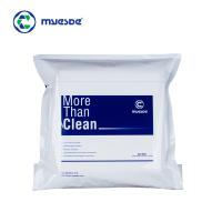 China Pharmaceutical Cleanroom Polyester Wipes 2 Ply 120gsm 6x6 Inch Class 100 for sale