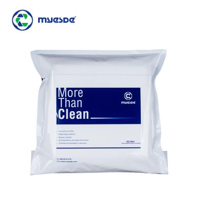 China Pharmaceutical Cleanroom Polyester Wipes 2 Ply 120gsm 6x6 Inch Class 100 for sale