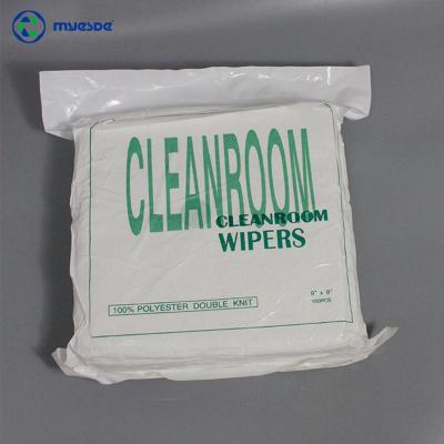 China 150pcs 9inch Lint Free Laser Cut Absorbent Cleanroom Wiper Polyester 1009SLE for sale