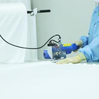 China 110 Gsm 9*9Inch Polyester Class100 -1000  Cleanroom Wiper Lint Free Cleanroom Wipes for sale