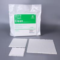 China 6x6 Inch Microfiber Cleanroom Wiper 195Gsm 100pcs LCD Wipes For Mobile Phone Printhead Cleaning for sale