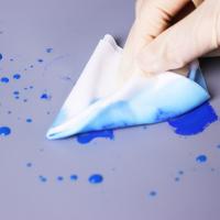 China 100% Polyester Microfiber Clean Room Wipes 112gsm Lint Free 9x9 Inch 150 Wipes per Bag for sale