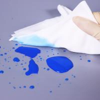China Laser Cut Cleanroom Microfiber Wipes 4x4 400pcs 105g Polyester Knit Cloth for sale