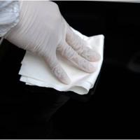 China 9x9 Lint Free Disposable Cloths 110g Laser Cut Dust Free Micro Fiber Wiper 100% Polyester Knit for sale