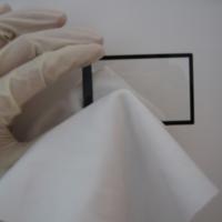 China 4x4 Cleanroom Polyester Wipes Polyester Laboratory Cleaning Wipes Dust Free for sale
