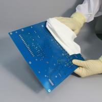 China Laser Cut Microfiber Cleanroom Wipes 4x4 194gsm 75 Polyester 25 Nylon Lint Free for sale