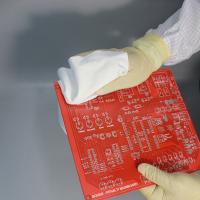 China 6 Inch Disposable Class 100 Cleanroom Wipes Lint Free 178 gsm Polyester Nylon LCD Cleaning Wipes for sale