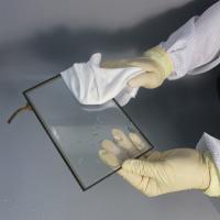 China Customized 9inch 100% Polyester Cleanroom Wiper Sealed Edge 123gsm for Electronic Industry for sale