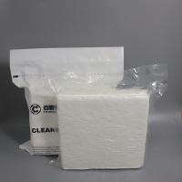 China 12 Inch 56gsm Cellulose Polyester Cleanroom Wipes - ISO Class 4 Certified Lint-Free Industrial Wipers for sale