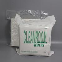 China Oil Absorbing Cleanroom Polyester Wipes 9 Inch Dust Free Disposable 123 gsm for sale
