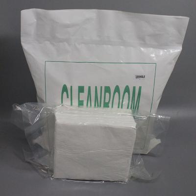 China Knitted Polyester Nonwoven Cleaning Wipes 2 Ply Sterile Lint Free 135 gsm for sale