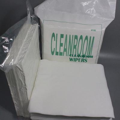 China Class 100 6inch Two Layer Cleanroom Wipes Polyester Wipes For Cleaning LCD Screen for sale
