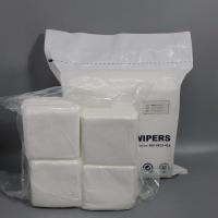 China Laser Cut Lint Free Polyester Cellulose Cleanroom Wipes 9x9 300pcs for sale