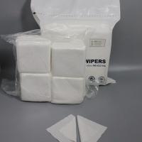 China Pre-Wetted Cleanroom Wipes 55% Cellulose 45% Polyester Hydroentangled Nonwoven for ISO Class 6 Applications for sale