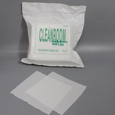 China Wholesale 9 Inch Anti-static Cleanroom Nonwoven Wipers 144 gsm for ISO Class 3-8 for sale