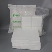 China Class 1000 Thermal Sealed Microfiber Cleanroom Wipes 173 g/m² with 2.41 mL/g Absorbency for Electronics Manufacturing for sale