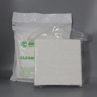 China Extremely Soft Polyester Cleanroom Paper Mechanical Strength White Microfiber Cleaning Wipes for sale