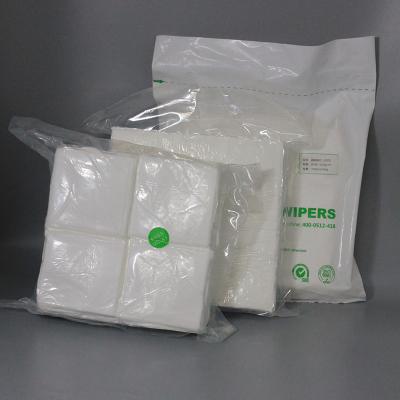 China 6 Inch 1000D Cleanroom Microfiber Wiper Knitted Clean Cloth Blank Roll 178gsm for sale