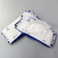 China All Purpose Pre-Wetted Wiper Seal Protect Cleaning Wet Tissue 80pcs with 75% Alcohol and 120 g/m² Basis Weight for sale