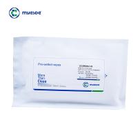 China 80-Piece Cleanroom Wipes Sample with 120 g/m² Basis Weight and 38% IPA/DI Water Saturation for sale