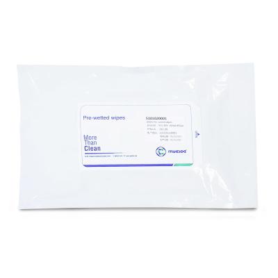 China Microfiber Industrial IPA Clean Room Wipes 20x20cm with 120 g/m² Basis Weight and 70% Isopropyl Alcohol for sale