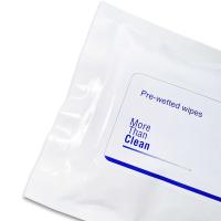 China 9x9 Inch Micro Denier Pre-Wetted IPA Cleanroom Wipes | 70% Isopropyl Alcohol | 120 g/m² Basis Weight for sale