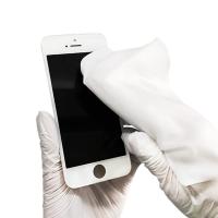 China 9 Inch Laser Sealed Pre-Saturated IPA Wipes 70% Isopropyl Alcohol for Semiconductor Clean Room with 120 g/m² Basis Weight for sale