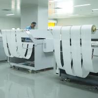 China Polyester Nylon Jumbo Wiper Roll 112g/m² High Density Cleanroom Cloth for Machine Applications for sale