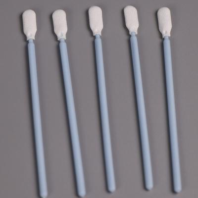 China Long Handle Lint Free Microfiber Cleanroom Swabs for Electronics with Polypropylene Handle and SGS/ISO Certification for sale