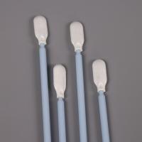 China Disposable Plastic Handle Polyester Swab 163mm for Electronics Cleaning Industrial Spun for sale