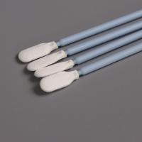 China Disposable Plastic Handle Polyester Swab 163mm for Electronics Cleaning Industrial Spun for sale