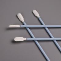 China Disposable Plastic Handle Polyester Swab 163mm for Electronics Cleaning Industrial Spun for sale
