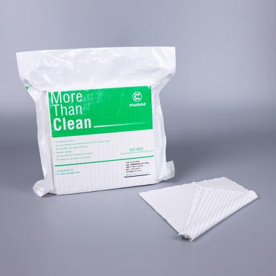 China Multi-Purpose Anti-Static Cleanroom Wipes 228 g/m² Lint-Free Polyester/Nylon Class 100 for sale