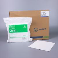China 100pcs Class 1000 ESD Microfiber Cleanroom Wipes 228 g/m² with 1.62 mL/g Absorption for sale
