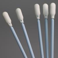 China FS746 Blue Handle Flexible Head Foam Swab - 100 PPI Polyurethane for Electronics & Optics Cleaning for sale