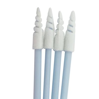 China Medical Grade Pointed Spiral Head Foam Swab for Electronics Cleaning - 2 Sizes Available for Precision Applications for sale