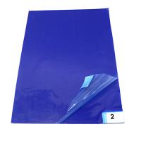 China 18 x 45 Inch Disposable PE Clean Room Sticky Mats - 30 Layers, 30-40 Micron Thickness for Dust Control for sale