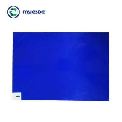 China 18x36 Inch Cleanroom Sticky Mat with 30 Layers and 40 Micron Thickness for Dust Removal and Particle Control for sale