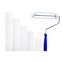 China 12 Inch 300mm Reusable Silicone Lint Roller with Plastic Handle - High Tackiness Dust Removal Tool for sale