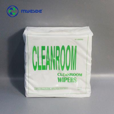 China 6x6 Inch Class 100 Cleanroom Wipes - 56g Polycell Material with Ultrasonic Edge Sealing for Electronics Manufacturing for sale