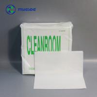 China 55% Cellulose 45% Polyester Cleanroom Wipes 9x9 Inches 68g Fabric for Class 1-1000 Environments for sale