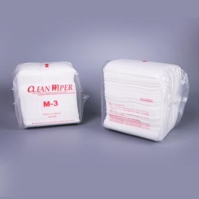 China Bemcot 9x9 Inch M3 Series Nonwoven Low Lint Industrial Cleaning Wipes 100 Sheets for sale