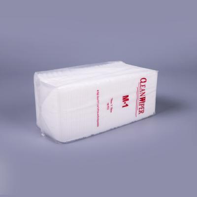 China M-3 Non-Woven Cleanroom Wiper 250x250mm 35gsm Polyester Lint Free A4 Format for sale